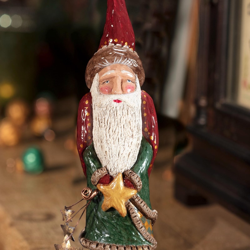 Santa Carving - Etsy