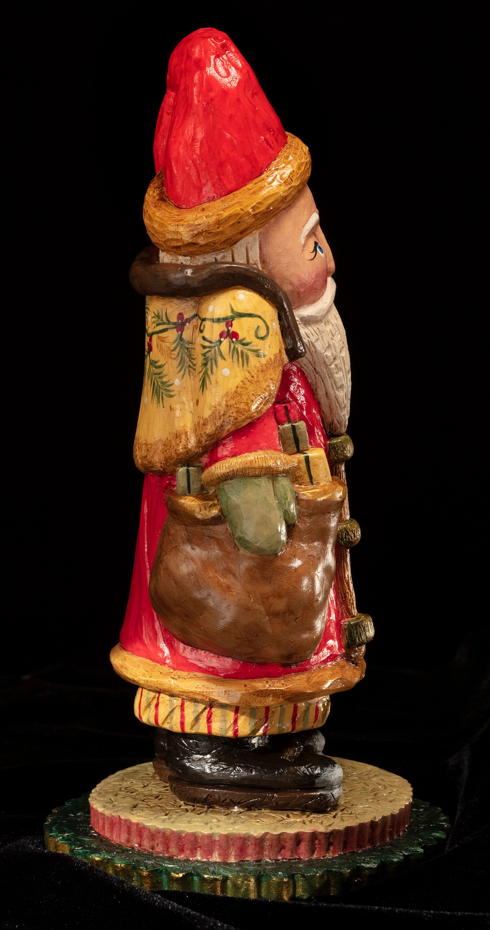 American Folk Art Christmas Santa Collectibles Hand Carved and Hand ...