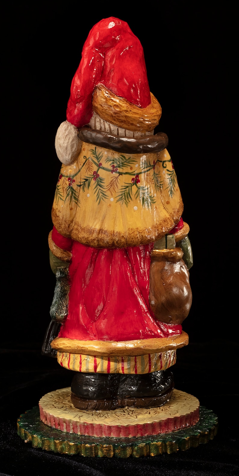 American Folk Art Christmas Santa Collectibles Hand Carved and Hand ...
