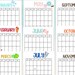 Printable Children's Calendar-2023 Calendar Digital Download - Etsy