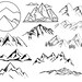Procreate Mountain Stamp Pack - Mountain Brushes for iPad | Wilderness ...