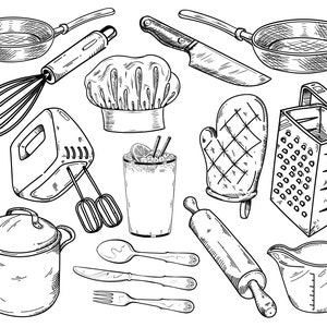 Procreate Food & Kitchen Stamp Pack Brushes for iPad Sushi - Etsy