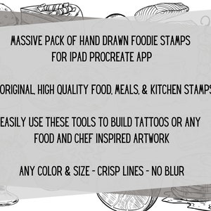 Procreate Food & Kitchen Stamp Pack Brushes for iPad Sushi - Etsy