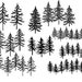 Procreate Tree Silhouette Stamp Pack Best Value Tree Brush Bundle for ...