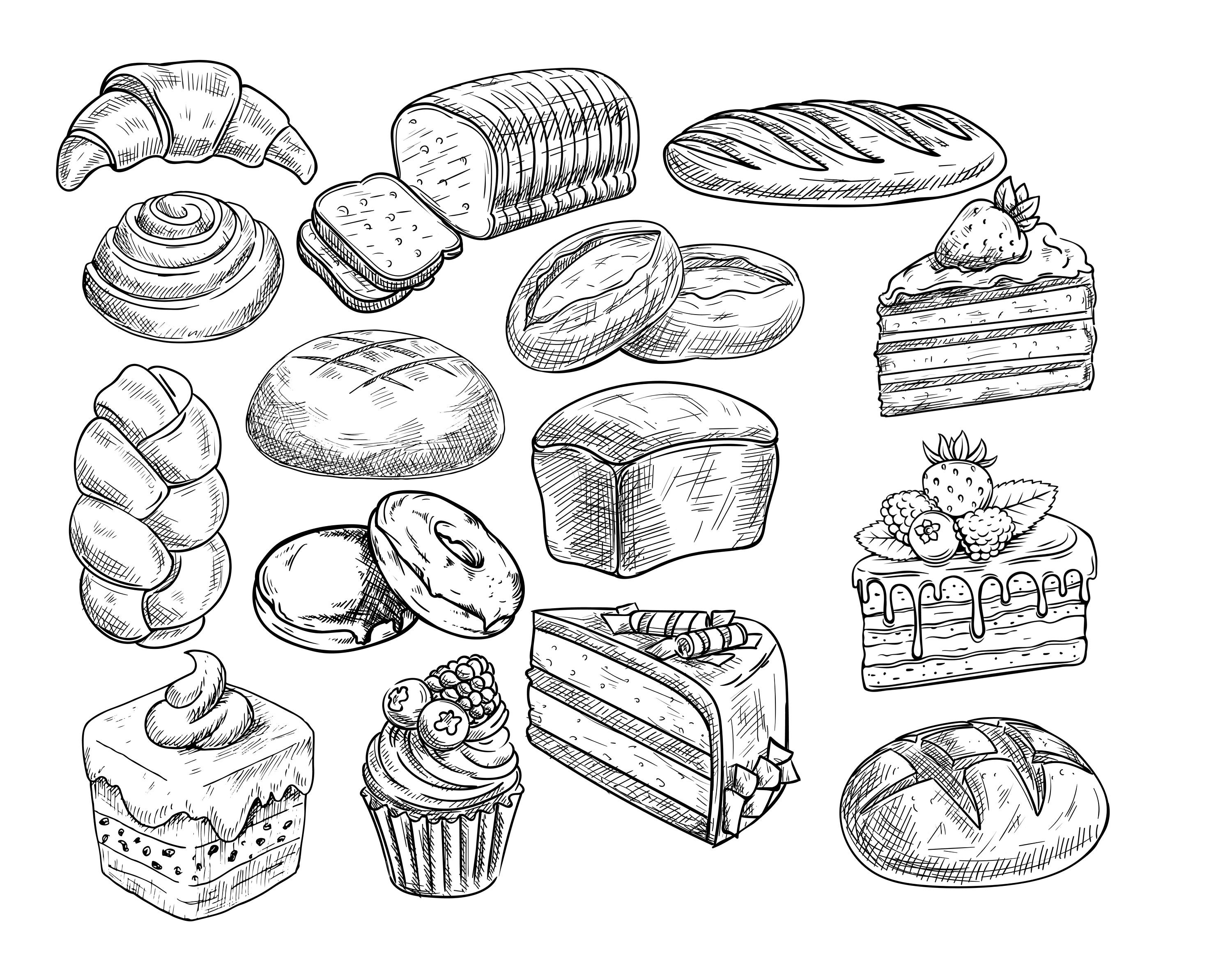 Procreate Food & Kitchen Stamp Pack - Brushes for iPad | Sushi - Fast ...