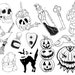 Halloween Tattoo Flash Procreate Stamps - Brush Bundle for iPad ...