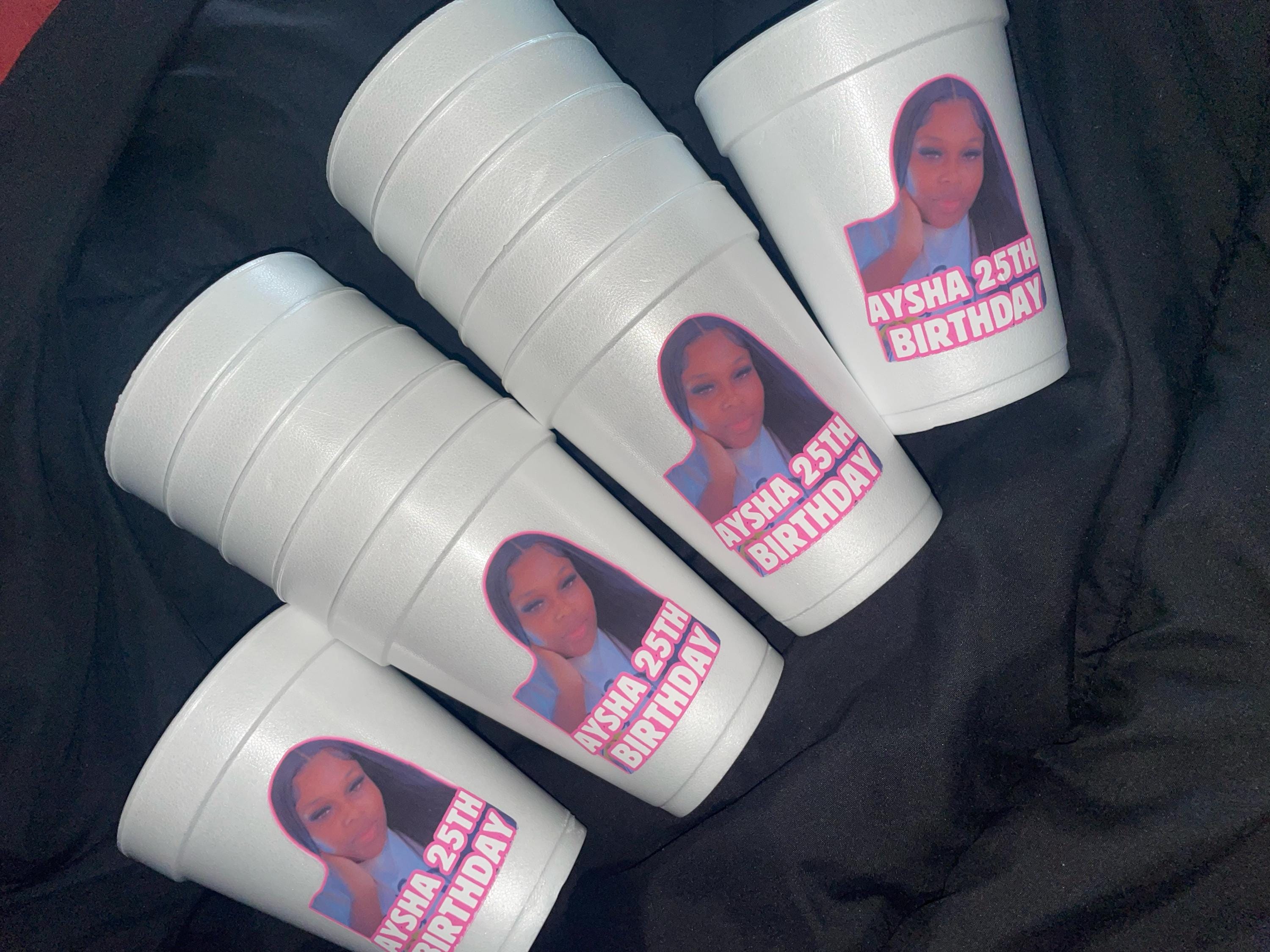 Personalized Styrofoam Cups, Custom Styrofoam Cups, Party Cups, Foam ...