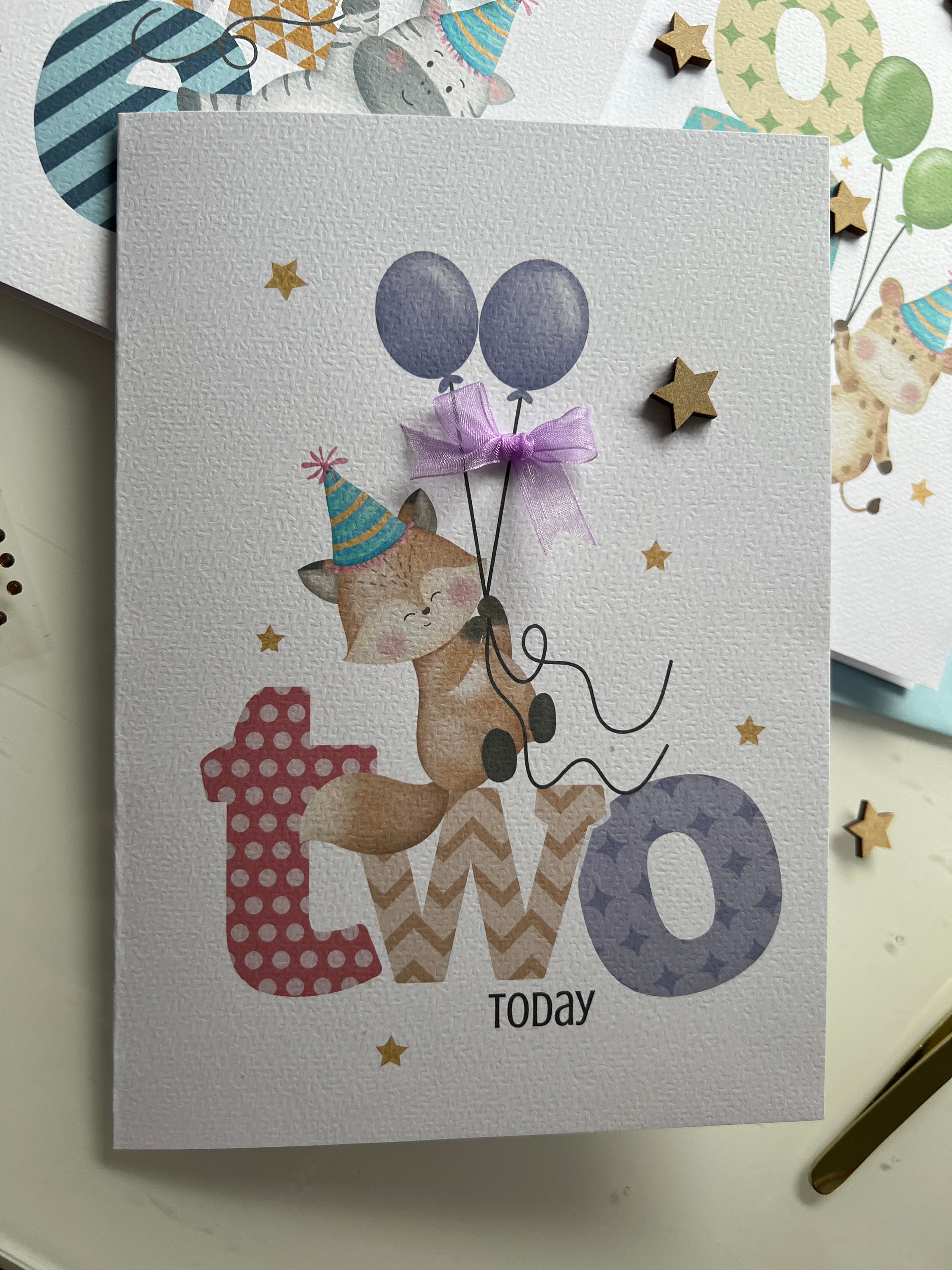 2nd Birthday Card, Second Birthday Card, Age Two Card, Little Boys ...