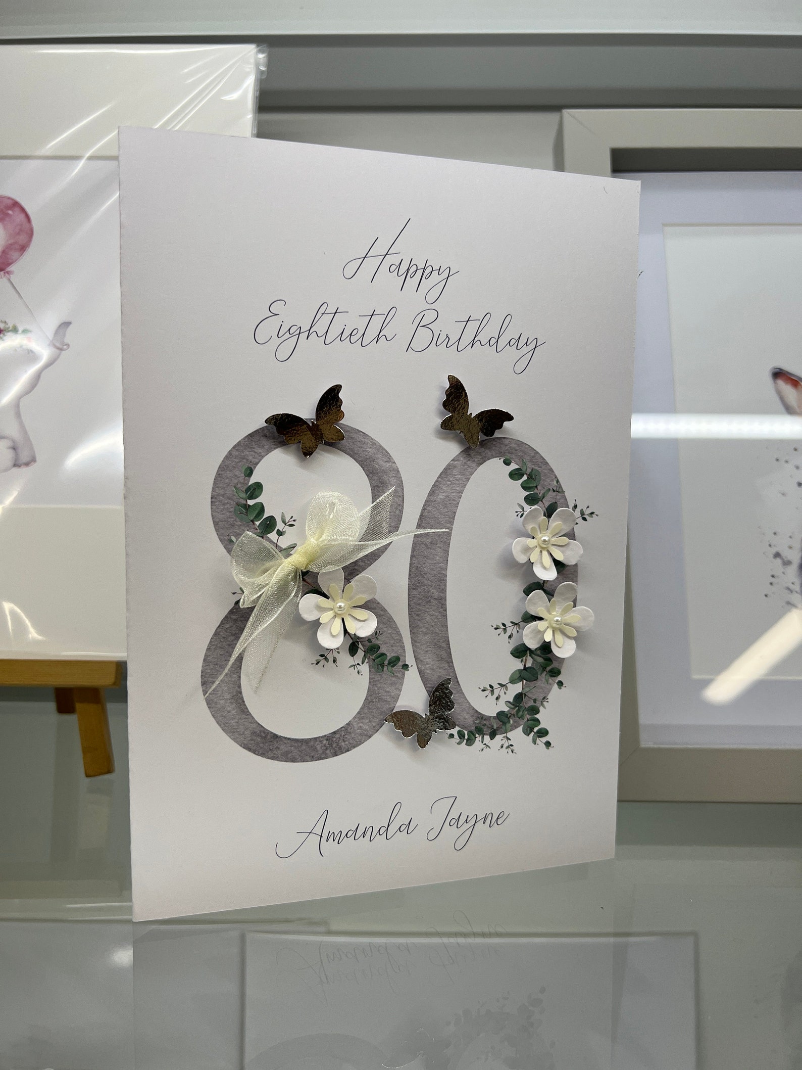 Personalised 80th Birthday Card, Eightieth Card, Personalised 80th ...