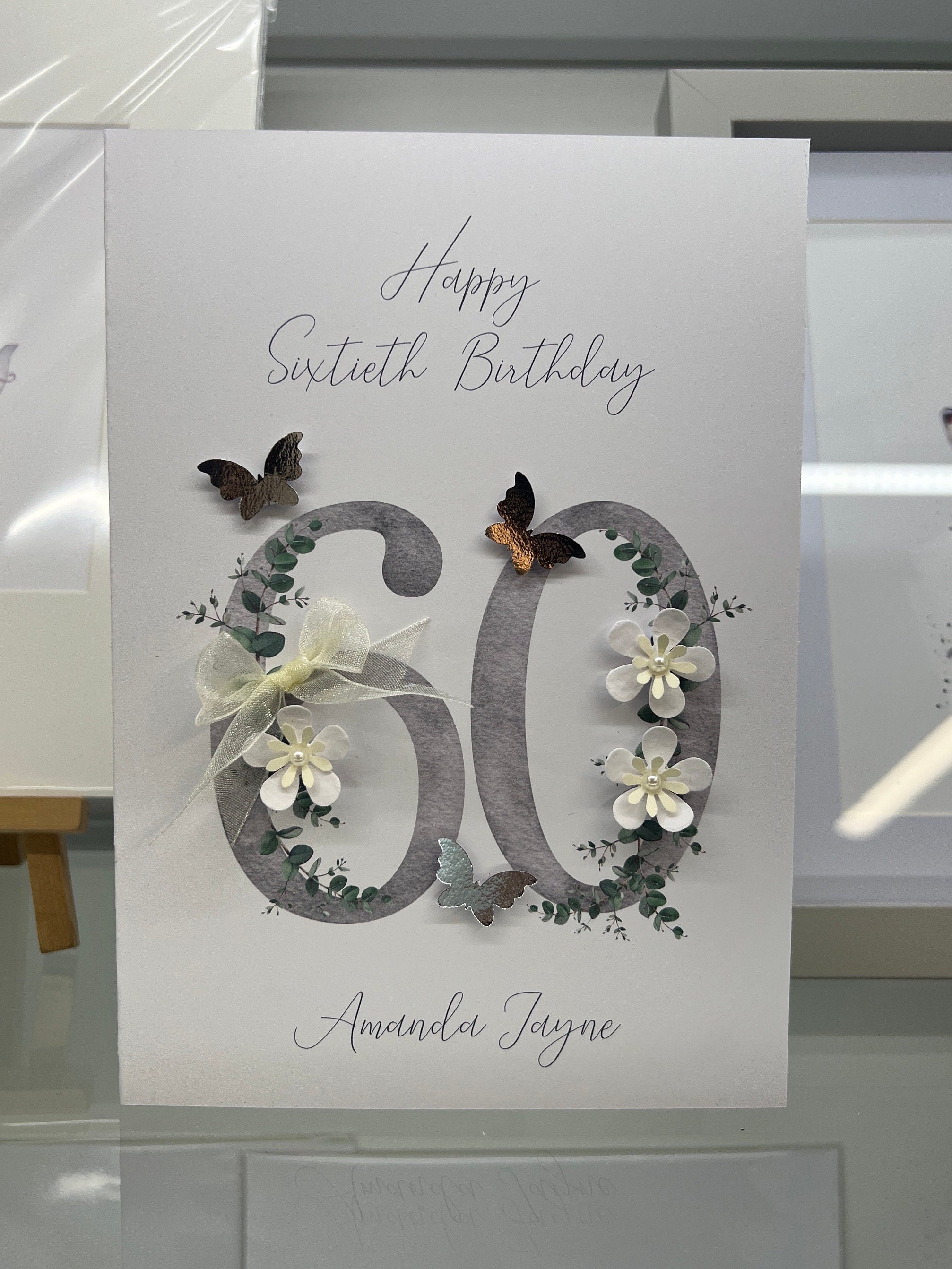 Personalised 60th Birthday Card, Eightieth Card, Personalised 60th ...