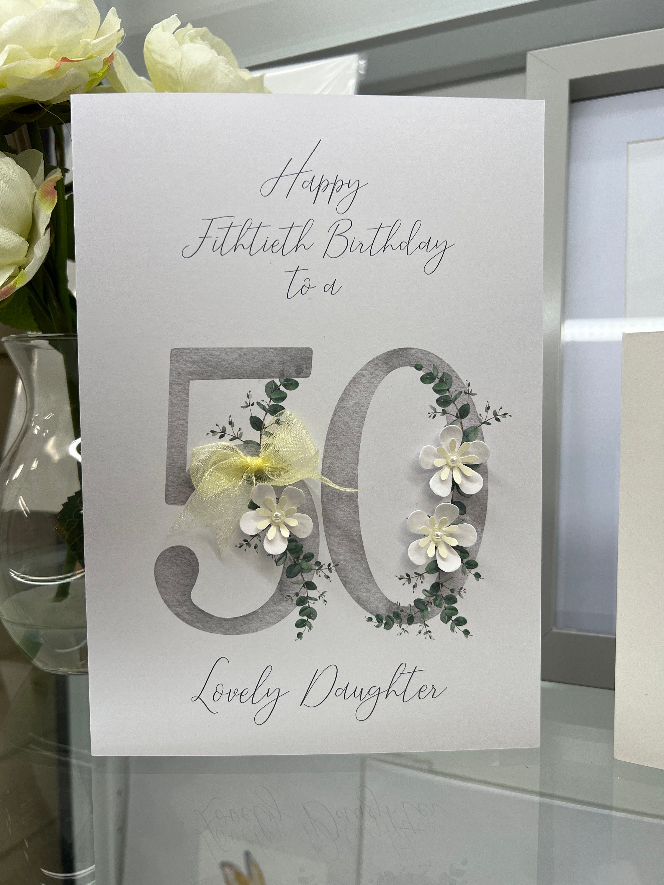 Daughter 50th Birthday Card, 50th Daughter Card, Daughter Card ...