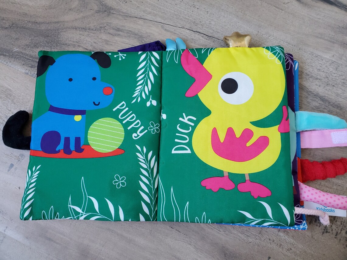 Cute Soft Cloth Animal Baby Books in 5 Styles - Etsy