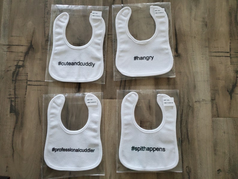 Cute # Hashtag Baby Bib Phrases - Etsy