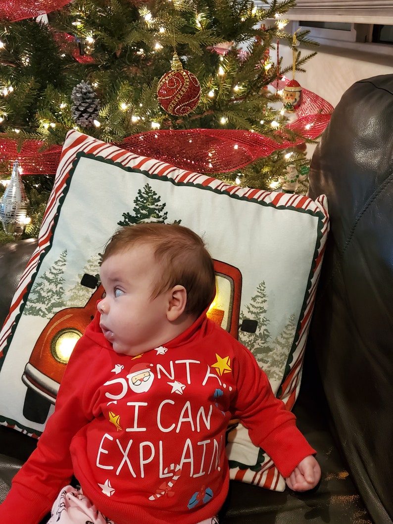 Red Unisex Christmas Themed Baby Sweater Sweatshirt for Newborns and ...