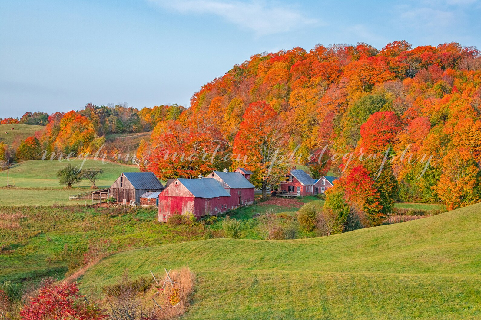 Jenne Farm Vermont Photography New England Fall Foliage - Etsy