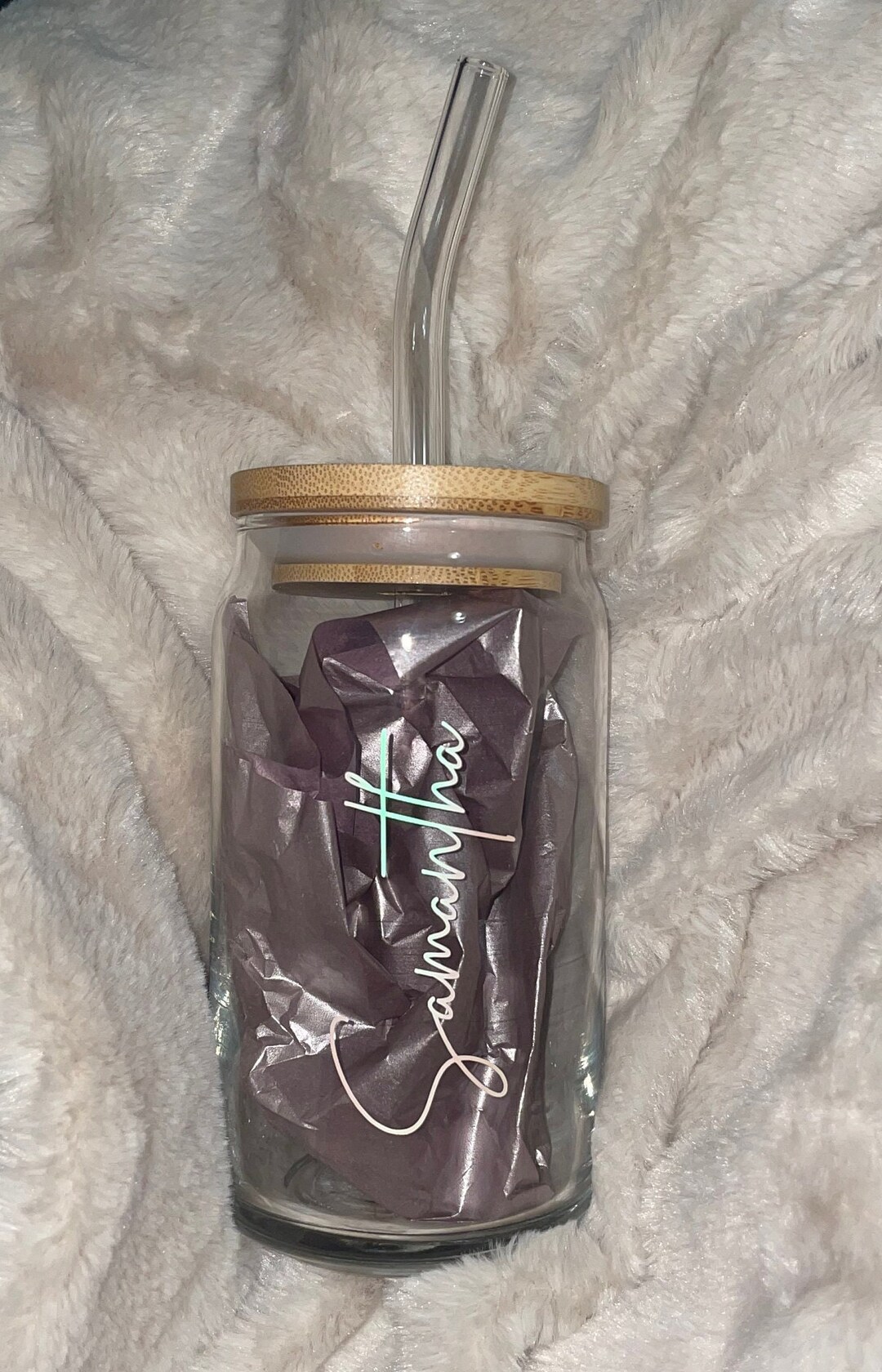 Iced Coffee Cup Personalized Iced Coffee Cup Glass Can Glass Iced ...