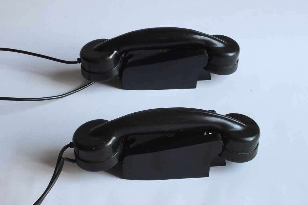 Art Deco Streamline Design Bakelite Intercom Telephones by Aiea Antwerp ...