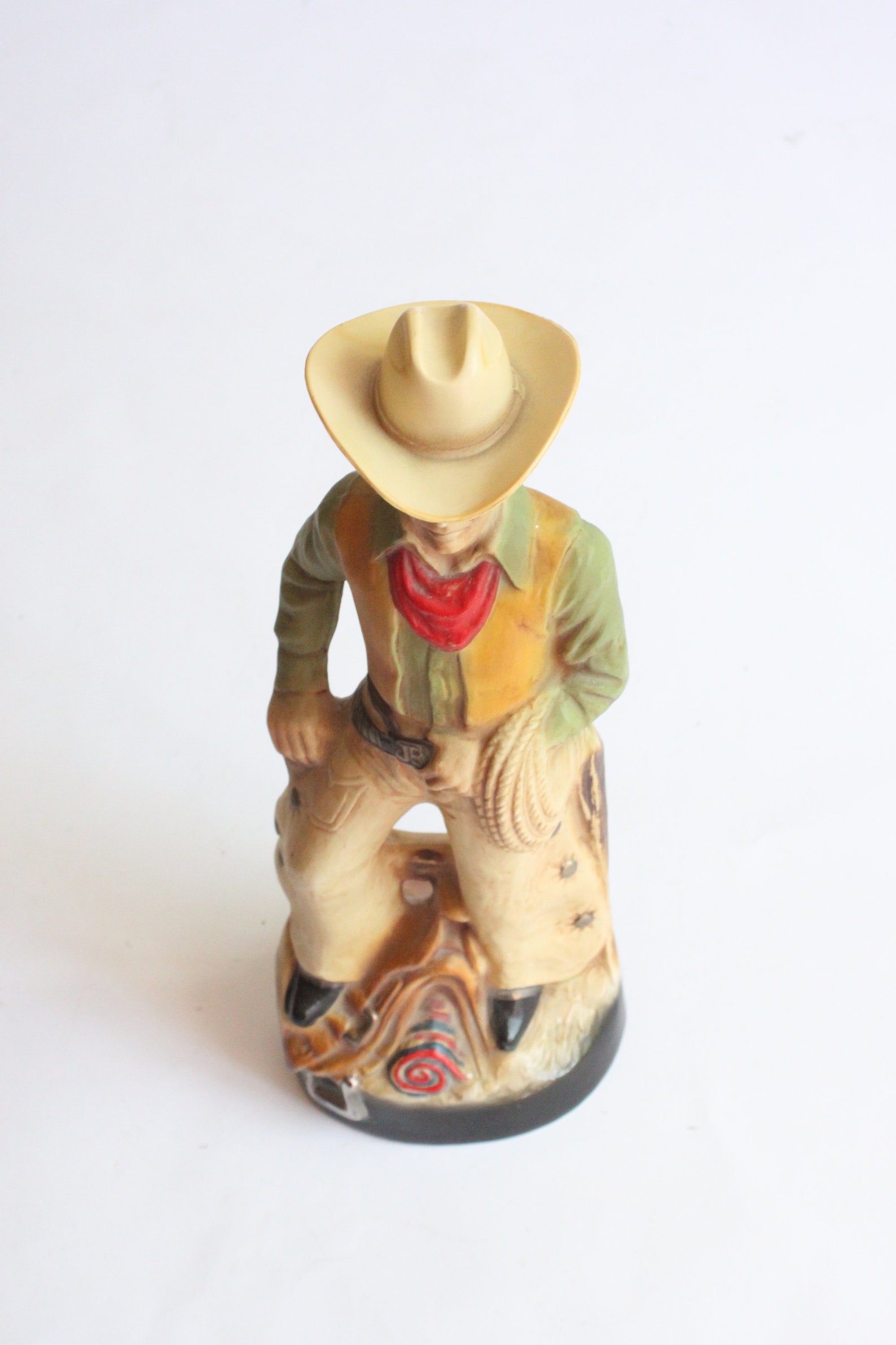 Jim Beam Cowboy Bottle Porcelain Advertising | James B Beam Regal China ...