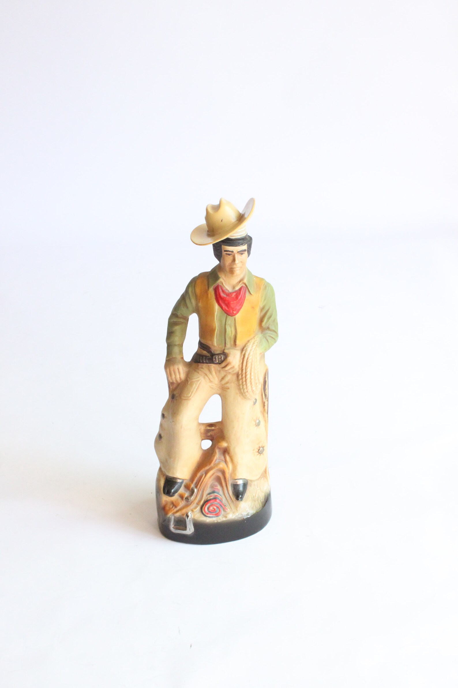 Jim Beam Cowboy Bottle Porcelain Advertising | James B Beam Regal China ...