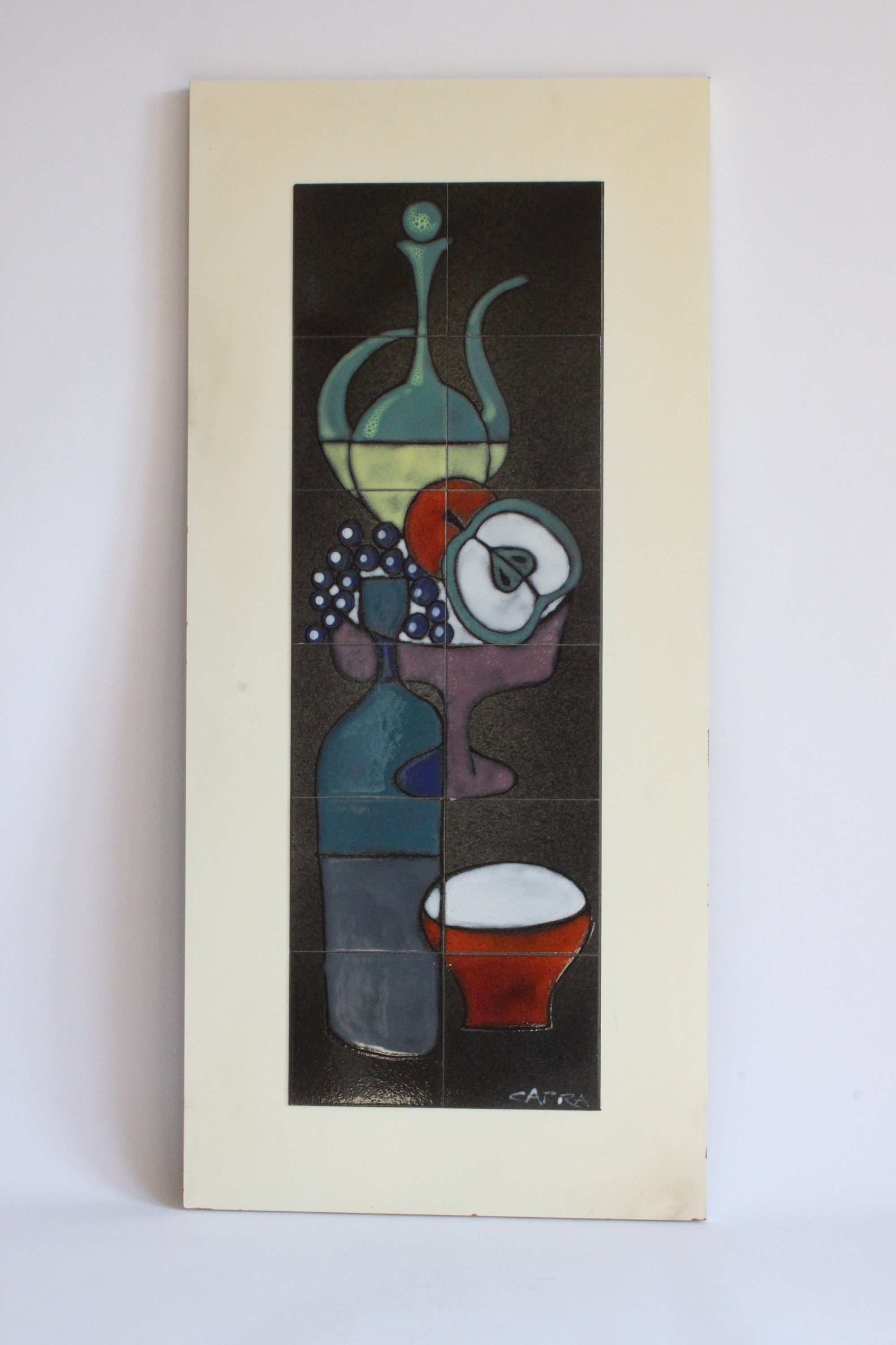 Ceramic Tile Tableau by Capra Italy 1960s Abstracted Still - Etsy