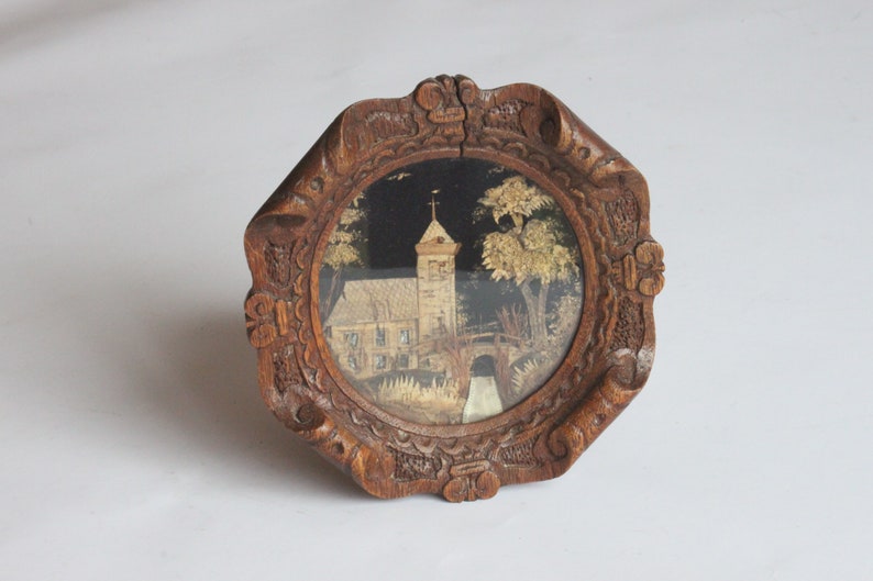 Antique Cork Diorama, Dutch Bavelaar Style Carving, 19th Century ...