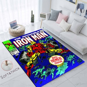 Iron Man, Comic Book, No 1, First Number, Fantastic Rug, Decor Rug ...