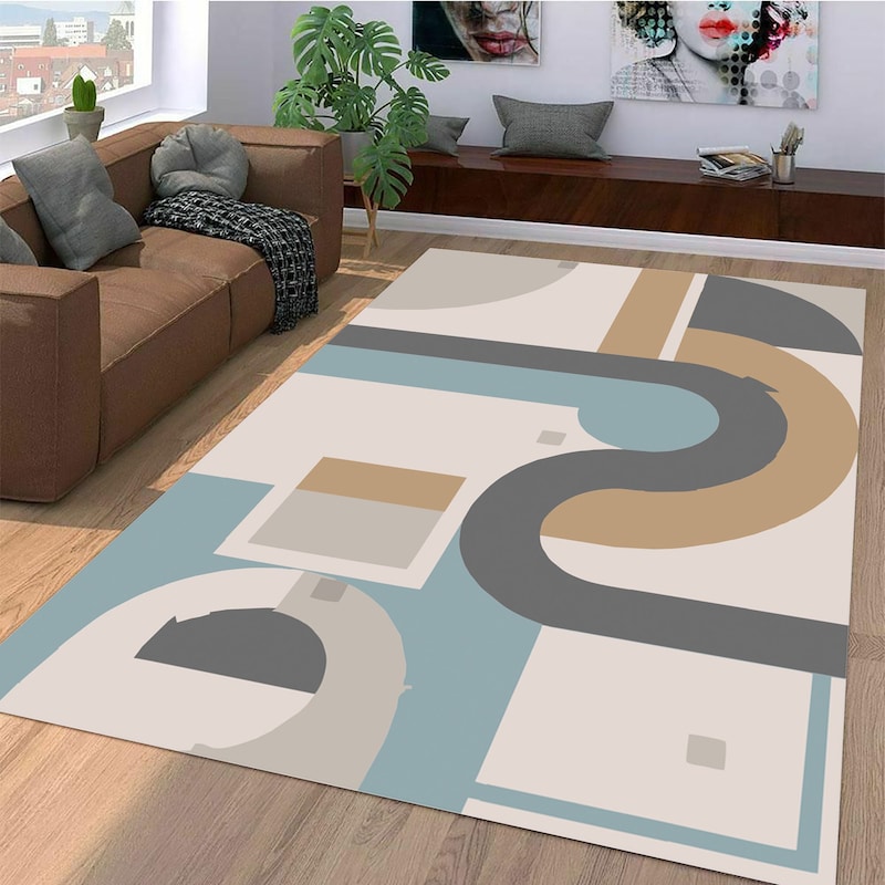 Geometric Rug - Etsy