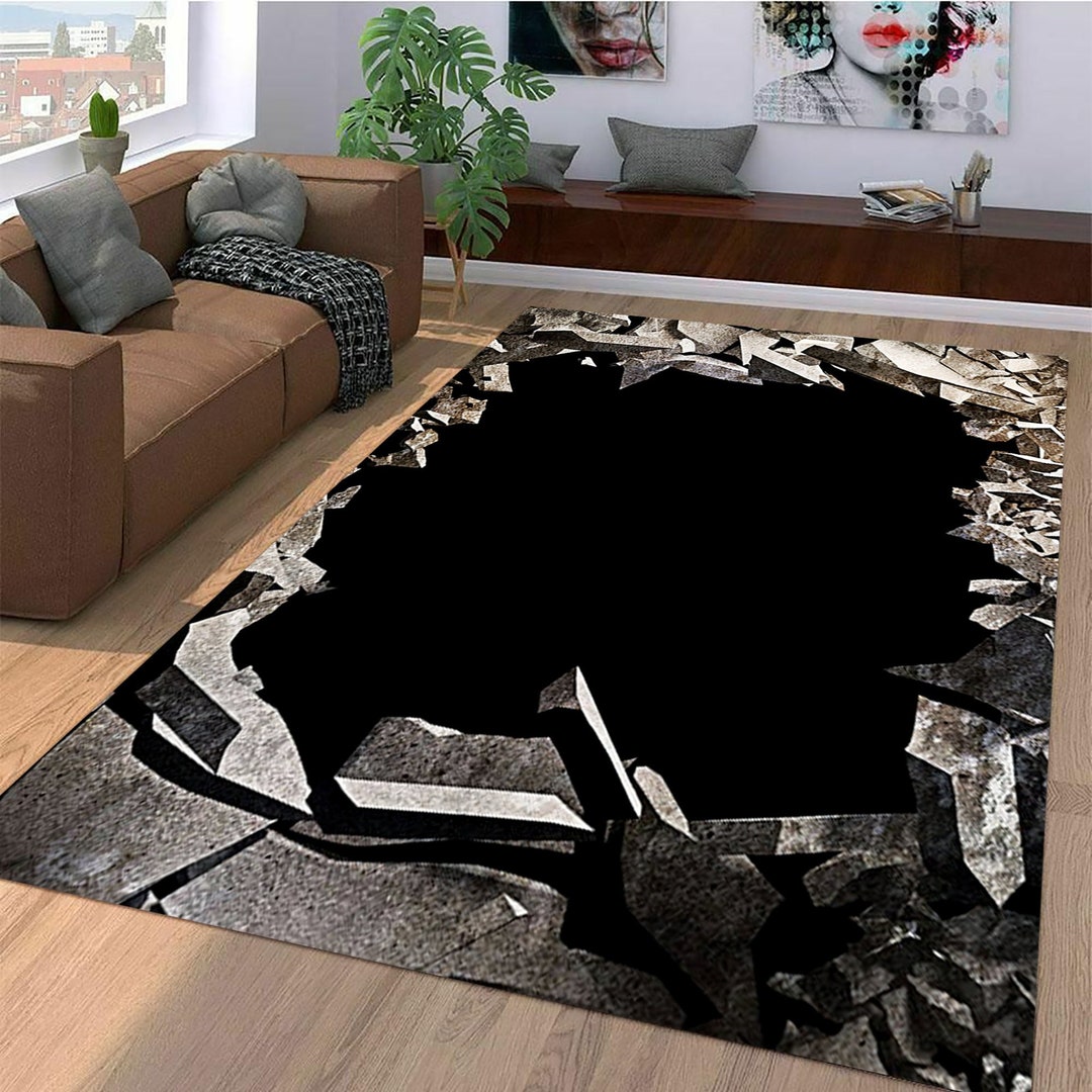 3D Effect Rug, Shard Rug, Vortex Rug, Living Room Rug, for Bedding ...