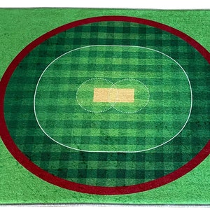 Cricket Ground, Cricket Rug, Cricket Ground Rug, Kids Decor Rug, Living ...