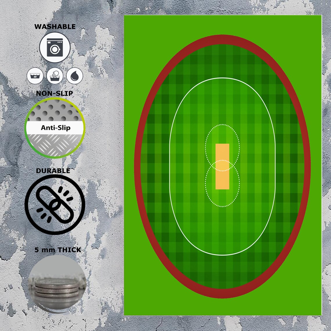 Cricket Ground Cricket Rug Cricket Ground Rug Kids Decor - Etsy