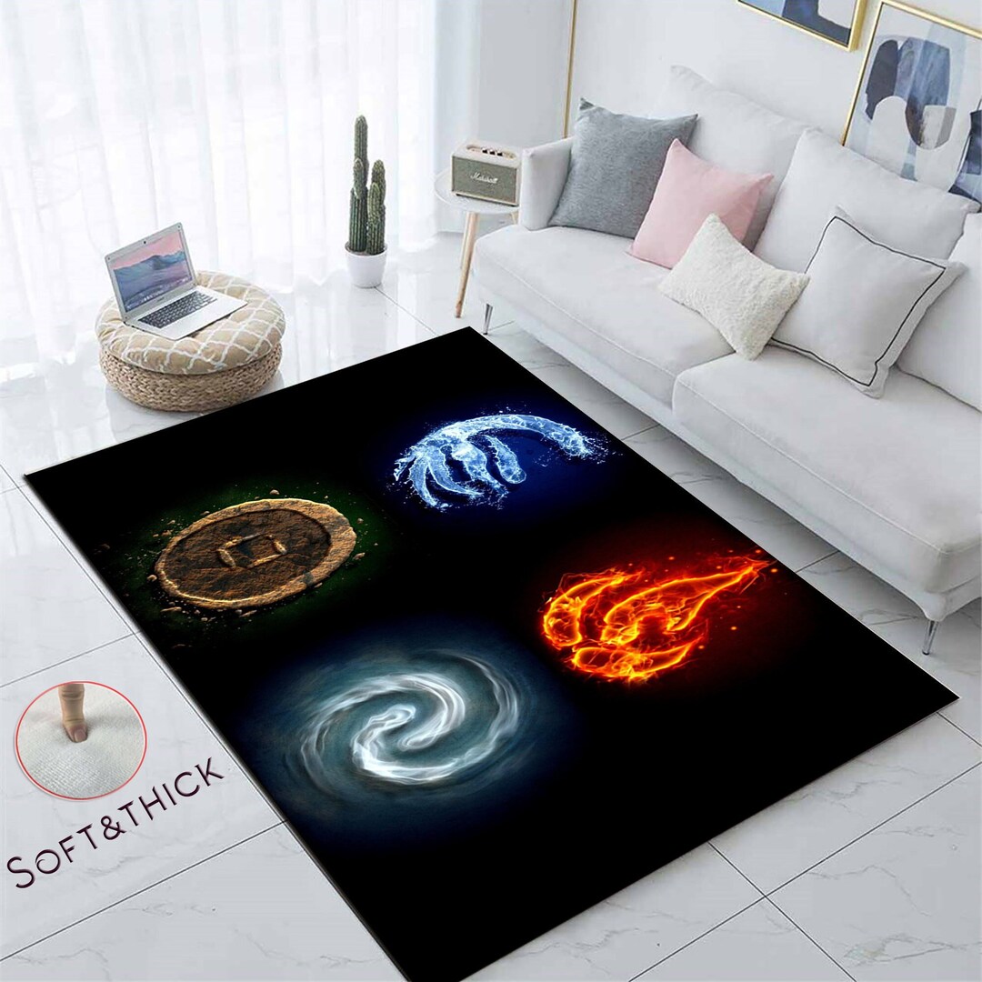 Four Element Logo, Element Rug, Air, Water, Fire, Earth, Four Elements ...