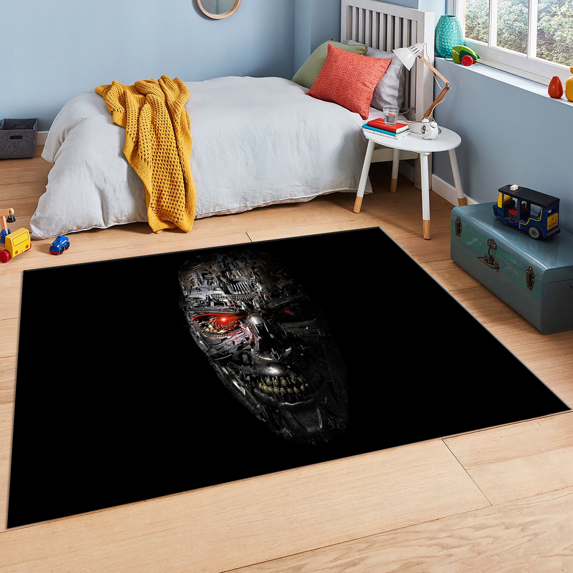 Terminator Robot the Terminator Digital Rug the Terminator | Etsy