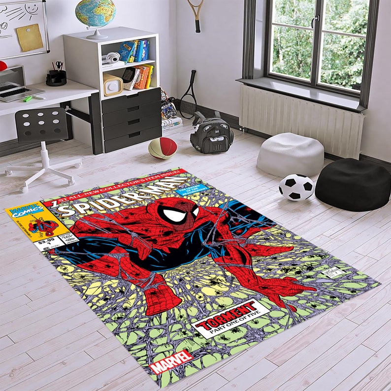 Legend Cartoon Rug Legend Spiderman Comic Book No 1 First - Etsy