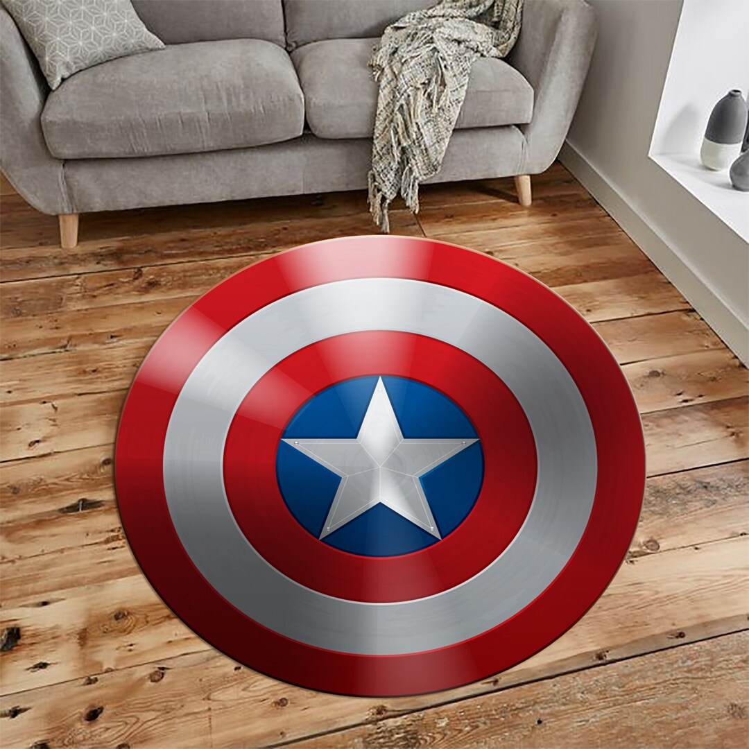 Captain America Shield, Shield, Captain America, Birthday Gift Rug ...