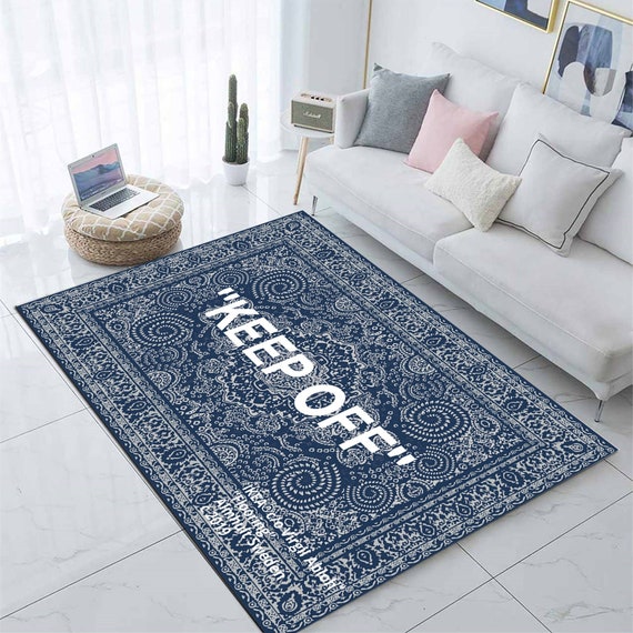 Navy Blue Rugs Keep off Rug Keepoff Keep off Carpet Keep | Etsy