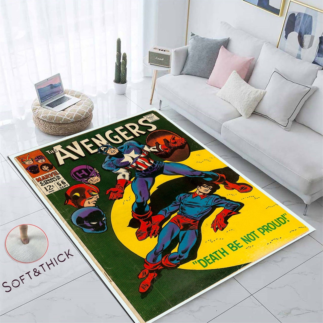 Captain, America, Comic Book, Popular Fantastic Rug, Decor Rugs ...