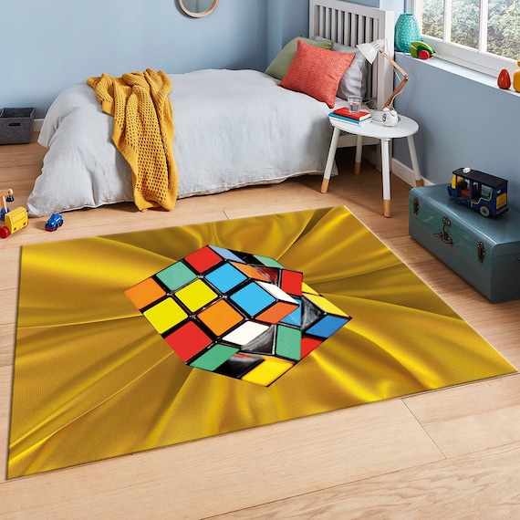 Rubik's Cube Rubik's Cube Gift Decorative Rug - Etsy