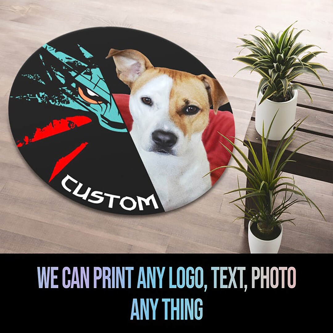 Round Rugcustom Image Rugs Custom Rug With Your Logo Custom - Etsy