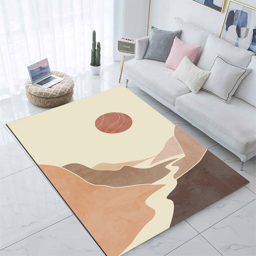 Abstract Hand Draw Design Area Rug Art,abstract Design Rug, Minimal ...