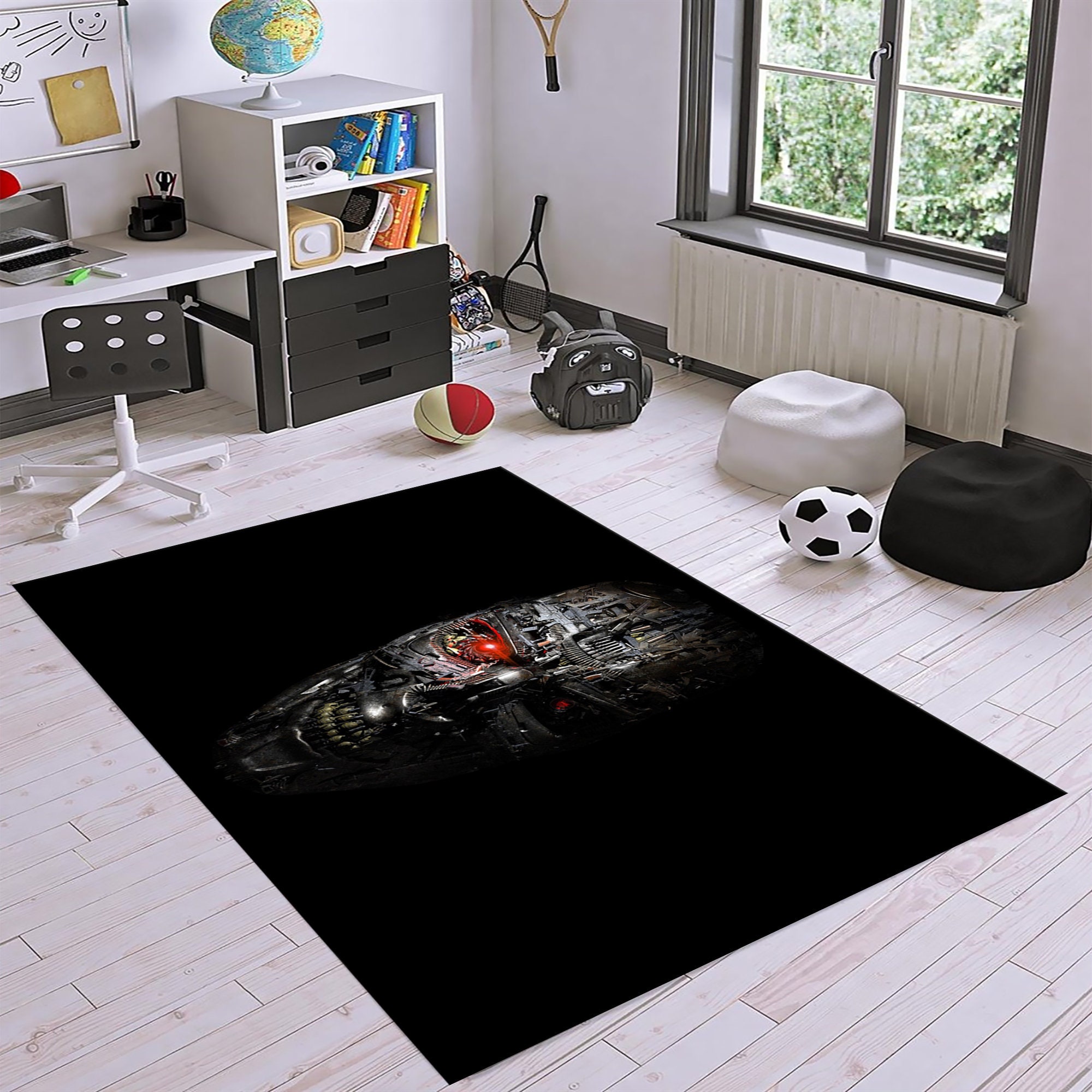 Terminator Robot the Terminator Digital Rug the Terminator | Etsy