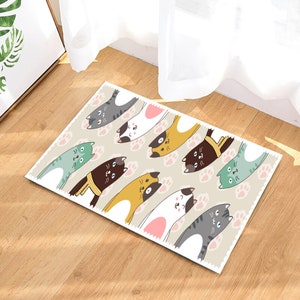 Funny Personalized Cat Decorative Mat, the Cat Doormat, Custom Cat ...