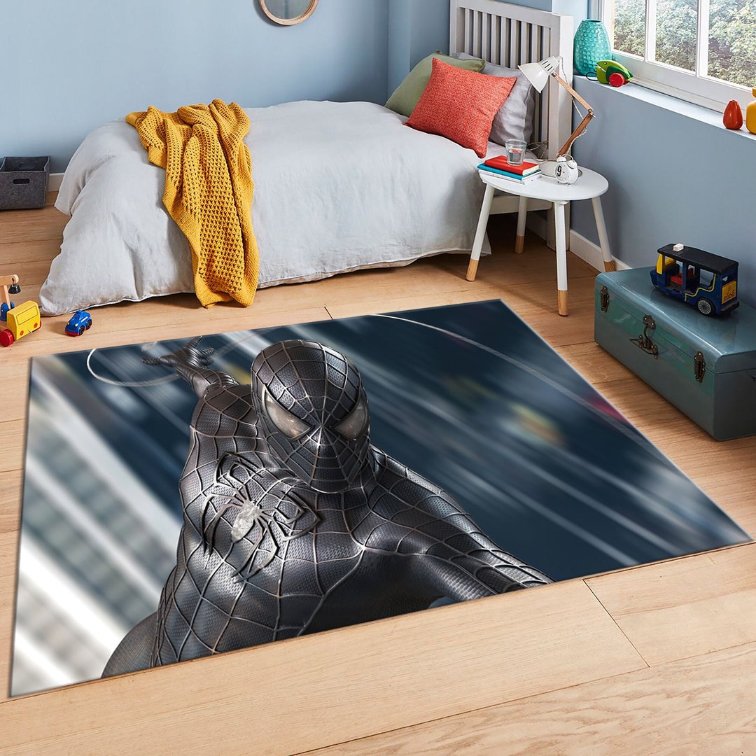 Black Suit, Spider-man-black, Spiderman Area Rug, Spiderman, Spiderman ...