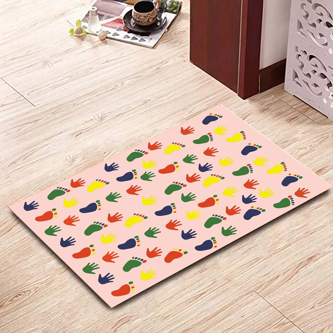 Hand and Footprints, Footprint Silhouette, Colorful Footprints ...