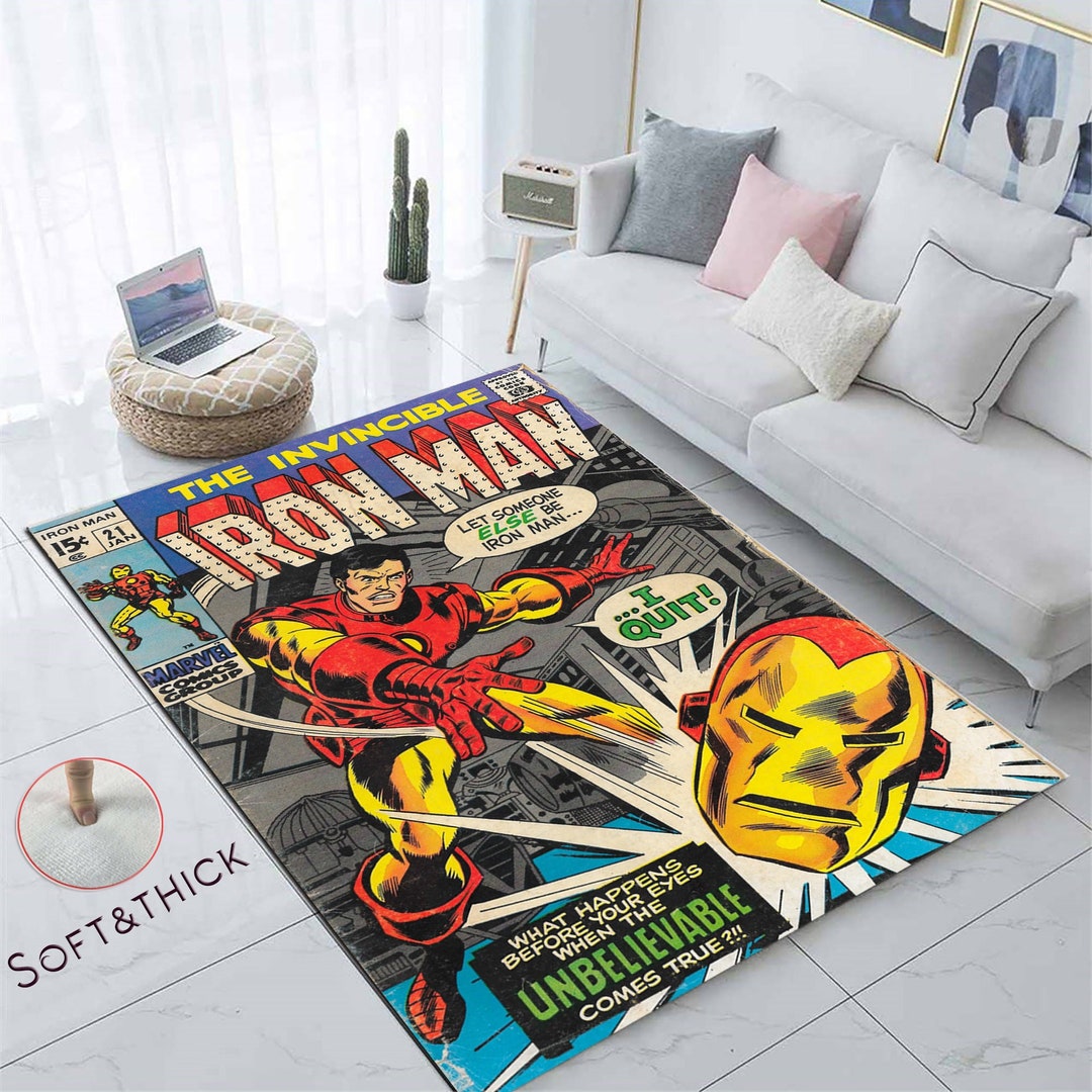 Ironman, Iron Man, Iron, Man,comic Book, Ironman Rug, Fantastic Rug ...
