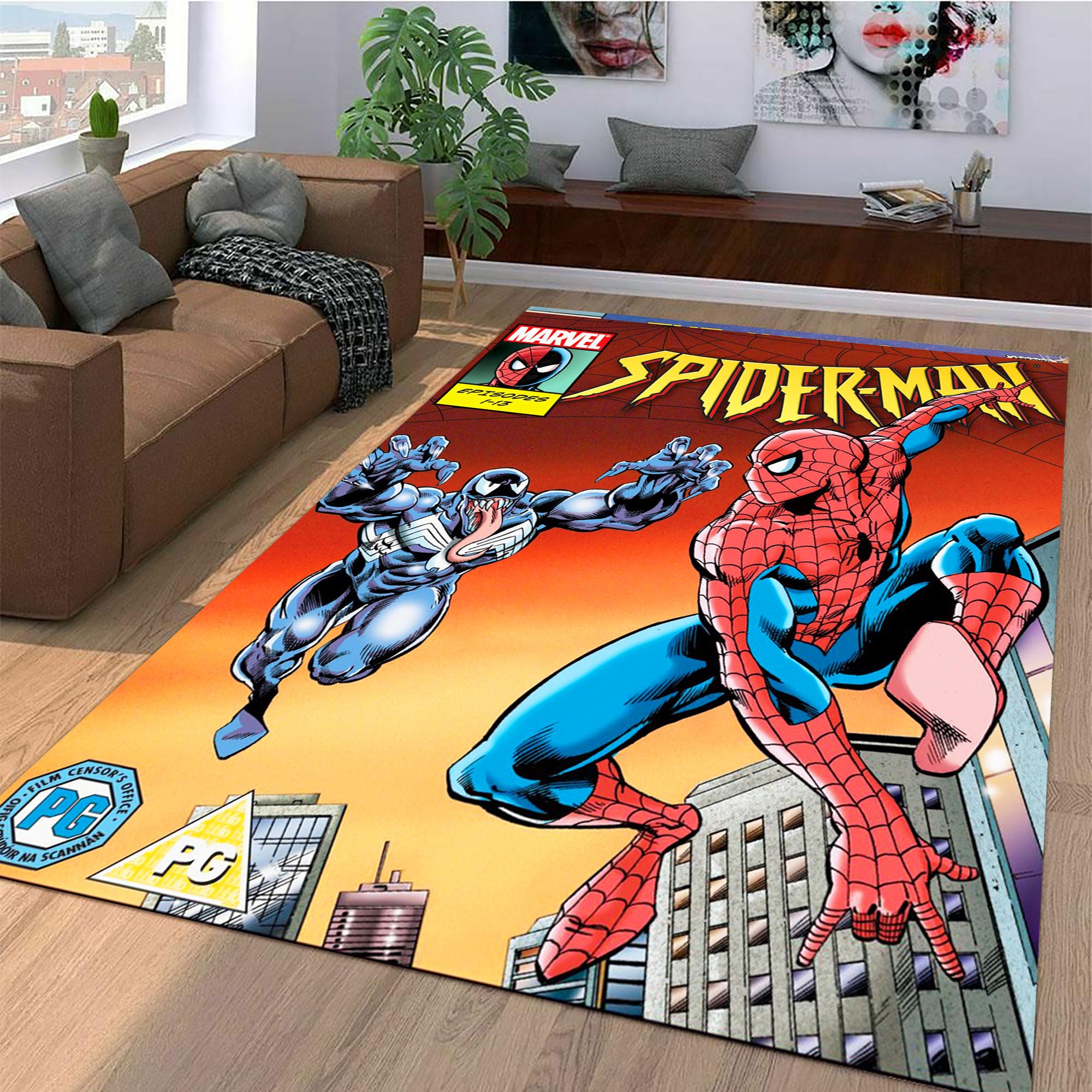 Legend Spiderman Comic Book Kids Decor Rug Decorative Rug - Etsy