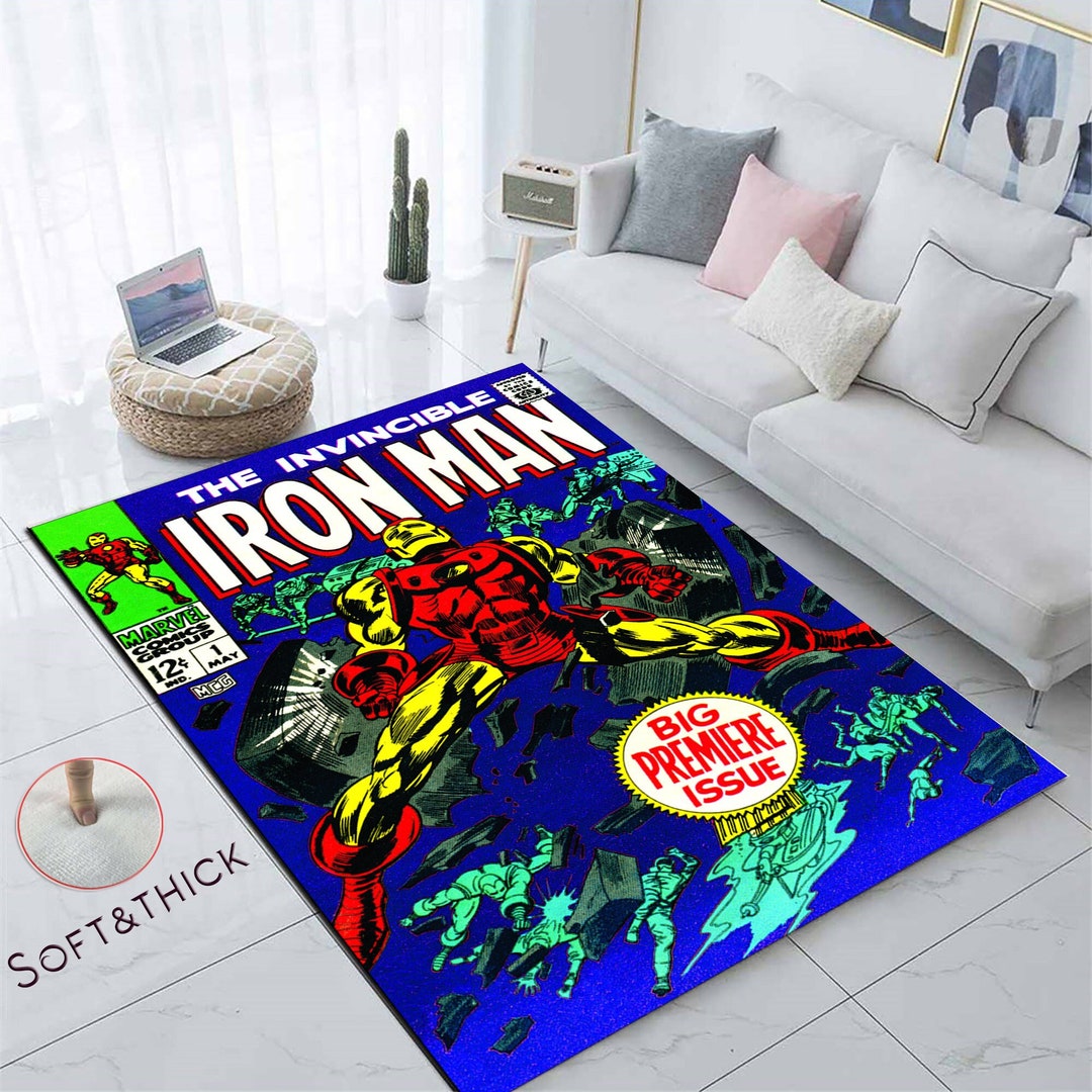 Iron Man, Comic Book, No 1, First Number, Fantastic Rug, Decor Rug ...
