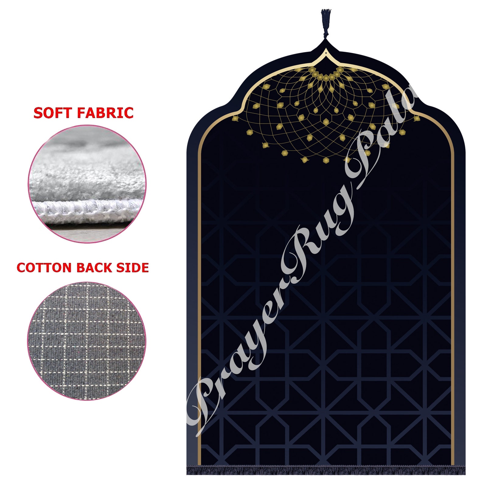 Luxury Muslim Prayer Rug Islamic Prayer Mat Sajada Shaped - Etsy Canada