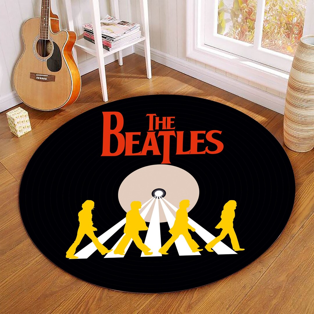 The Beatles, the Beatles Gift, Beatles Rug, Round Rug, the Beatles ...