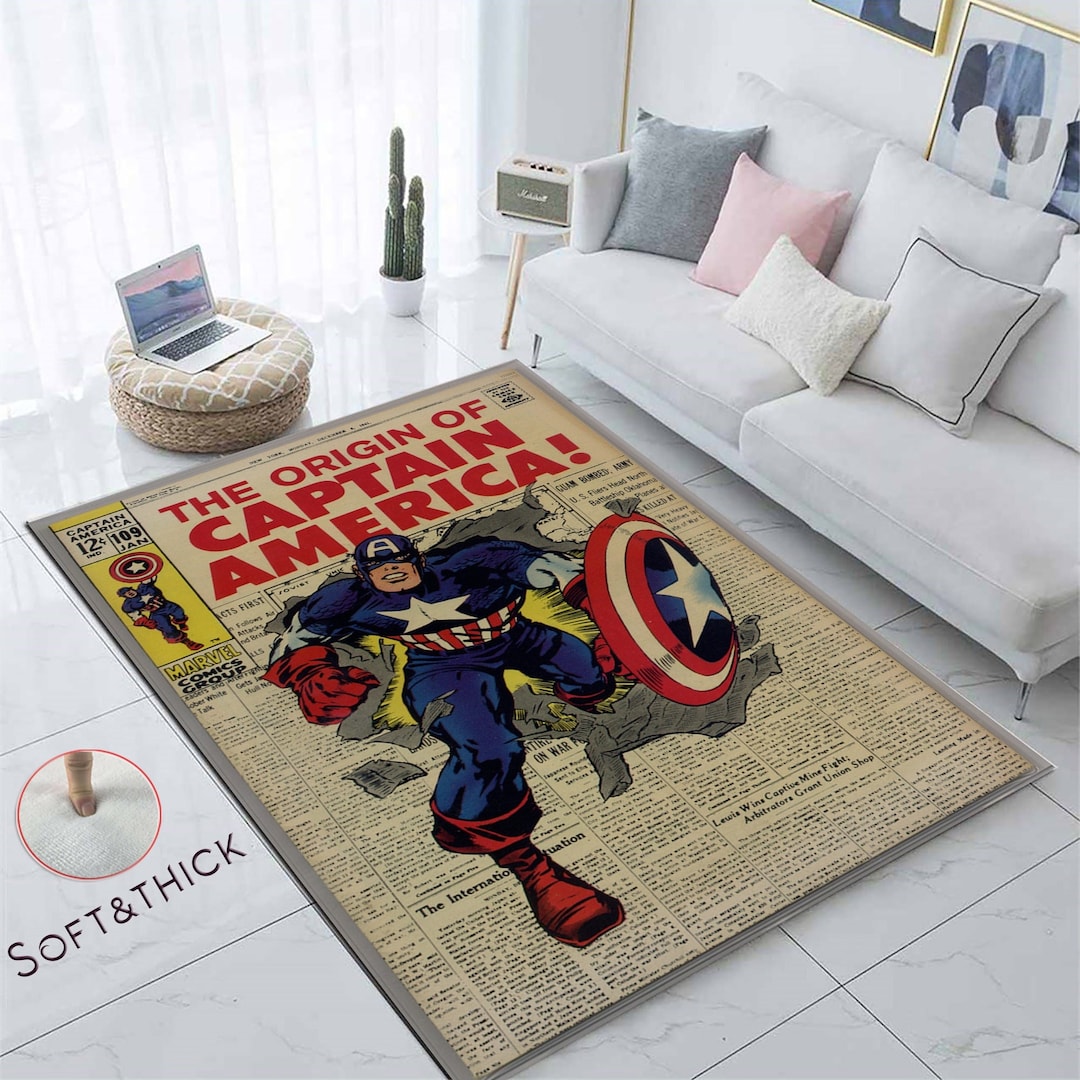 Captain America, Captain, America, Comic Book, Popular Fantastic Rug ...