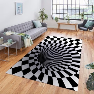 Optical Illusion, Optical Illusion Rug, Rectangular Floor Mat, 3D ...
